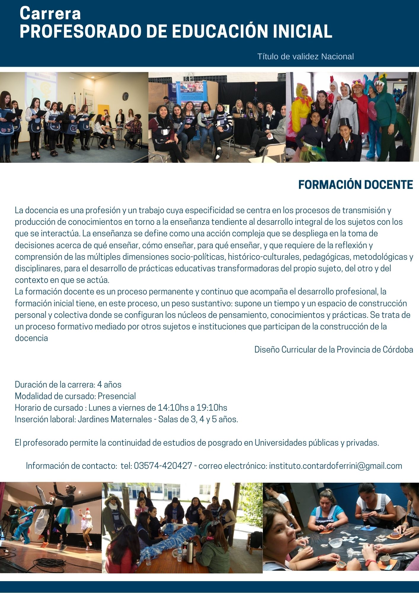 Profesorado En Educación Inicial Instituto Superior De Formación